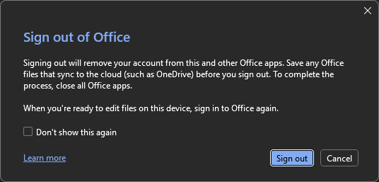 How to Sign-out and back-in to all Microsoft 365 Applications – Peak ...